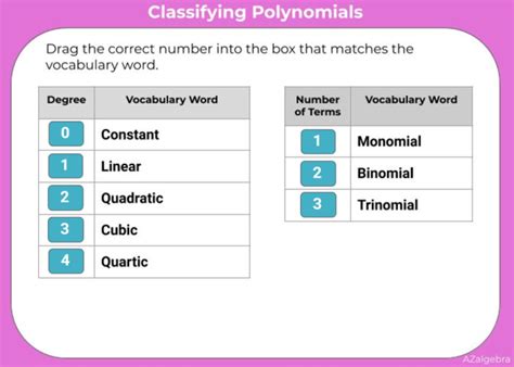 answers classifying polynomials 15x 3y 8 11x 3 7x 4 x 4 4x
