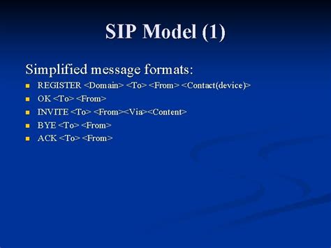 Sip Greg Nelson Duc Pham Sip Introduction Applicationlayer