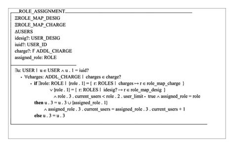 Specification Of Role Assignment Download Scientific Diagram