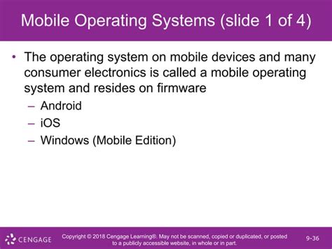 Lecture Six Discovering Computers 2018 Pptx Operating Systems Computer Software And