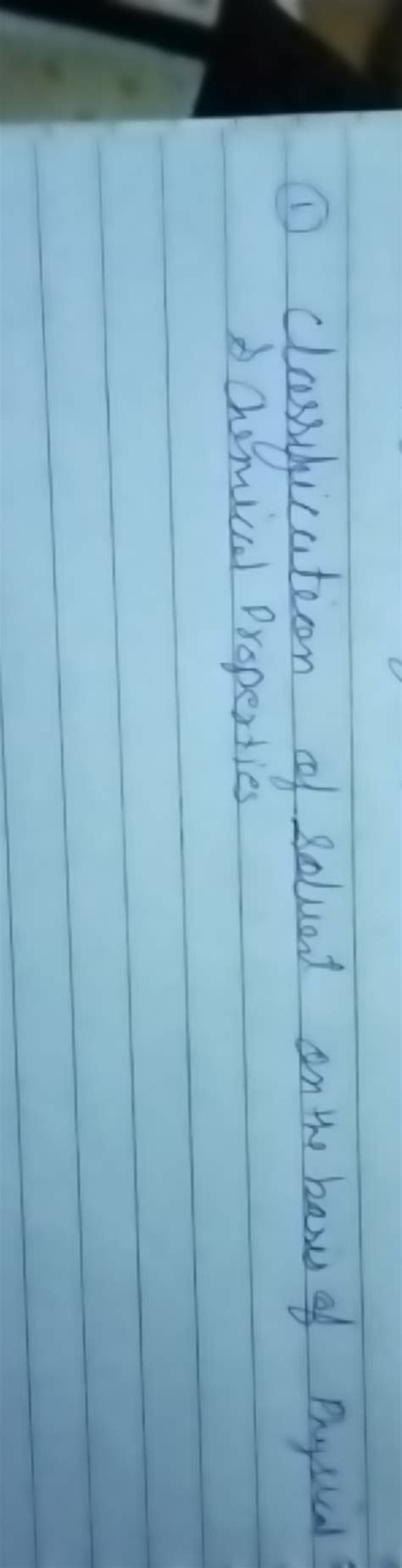 Classification Of Solids Based On Physical And Chemical Properties Class