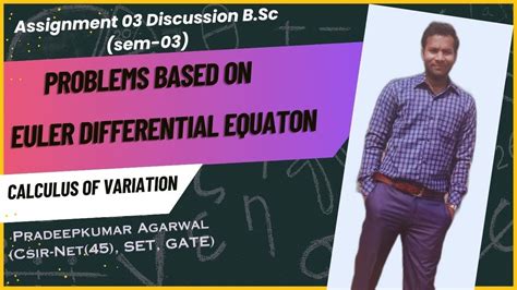 Problems Based On Eulers Differential Equationcovbsc 2nd Year