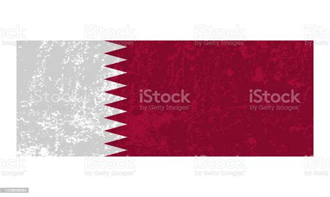 Qatar Flag Official Colors And Proportion Vector Illustration Stock Illustration Download
