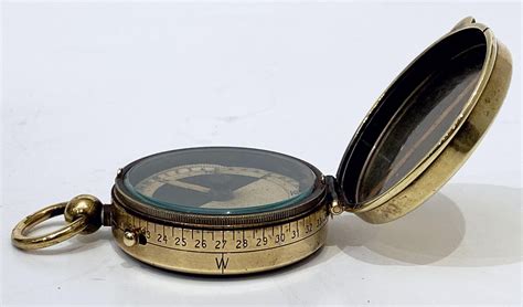 Wwi Military Officers Marching Compass Cbynite Radium Compass At