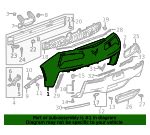 Genuine Oem Rear Upper Bumper Cover Part 84411653 Fits 2014 2019