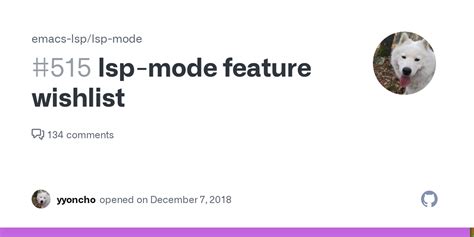 Lsp Mode Feature Wishlist Issue Emacs Lsp Lsp Mode GitHub