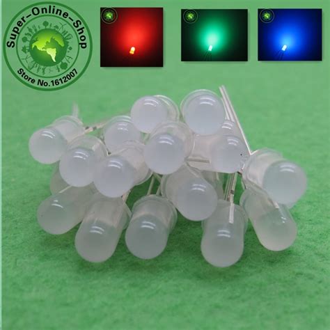 20 Pcs Led 5mm Rgb Diffused Common Anode 20 Pcs L Grandado