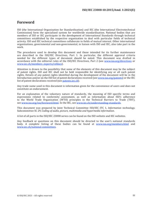 ISO IEC Amd Information Technology High Efficiency Coding And Media