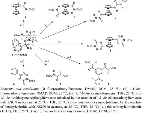 Acylated Mono Bis And Tris Cinchona Based Amines Containing Ferrocene Or Organic Residues