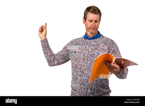 Man Pointing Open Book Hi Res Stock Photography And Images Alamy