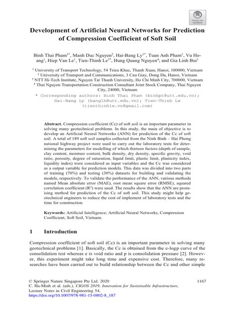 Development Of Artificial Neural Networks For Prediction Of Compression