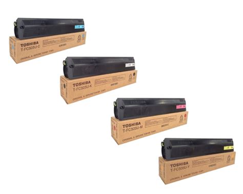 Toshiba TFC505UC, TFC505UK, TFC505UM, TFC505UY Toner Cartridges Set (OEM)