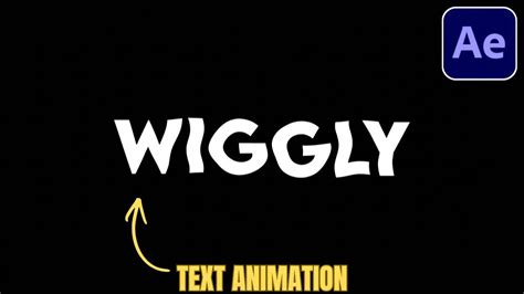 How To Make Wiggle Text Animation In After Effects Youtube