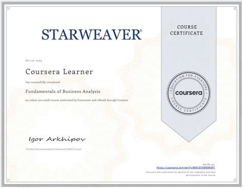 Completion Of Fundamentals Of Business Analysis On Coursera Rakhi Jaiswal Posted On The