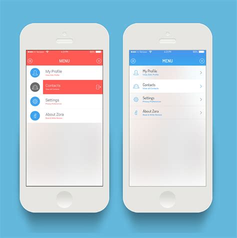 Menu Screen UI For Shopping App On Behance