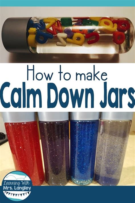 How To Make Calm Down Jars Calm Down Bottle Calm Down Jar Calm Down Kit