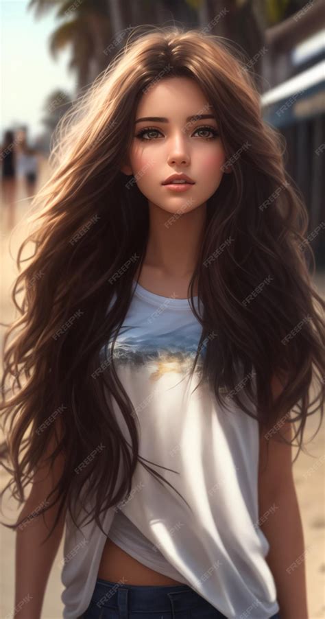 Premium Ai Image Beautiful Asian Girl 3d Illustration