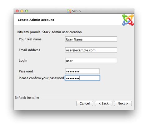 Installing Joomla Using Bitnami Joomla Stack Joomla Documentation