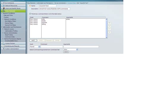 Setting Privileges In Cisco Secure Acs Version 51044 Cisco Community