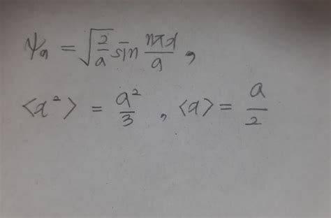 Solved Expectation Value Of Displacement Of Particle In A