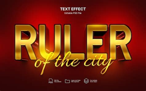 Premium Psd Ruler Text Effect