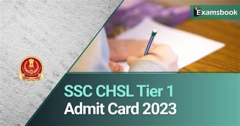 Ssc Chsl Tier 1 Admit Card 2023 Application Status Out By Examsbook Jul 2023 Medium