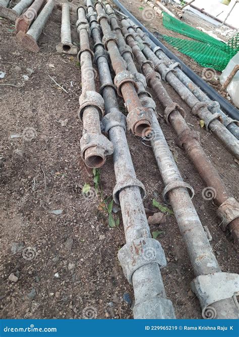 Scaffolding Pipes Stock Image Image Of Roof Scaffolding 229965219