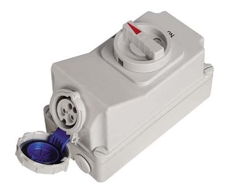 Static Series Ip67 Industrial Electrical Interlocked Switch Socket