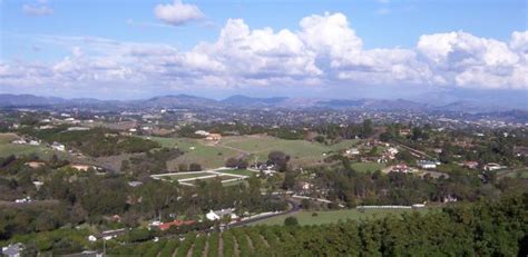 Looking East Over Fallbrook California On A Nice And Clear Day