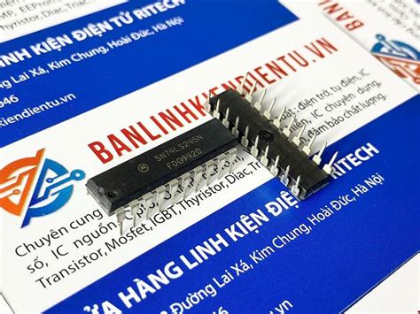 Ic Số Thu Phát Bus Motorola 74ls245 Sn74ls245n Dip 20