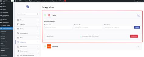 Two Factor Authentication User Registration