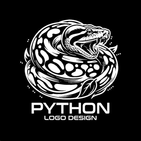Python Vector Logo Design Premium Ai Generated Vector