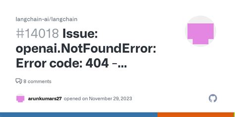 Issue Openainotfounderror Error Code 404 Error Code 404