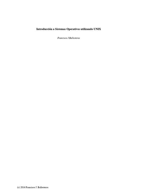sistema operativo unix pdf