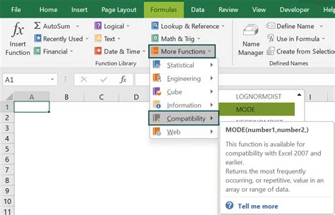 MODE Excel Function Formula Examples How To Use