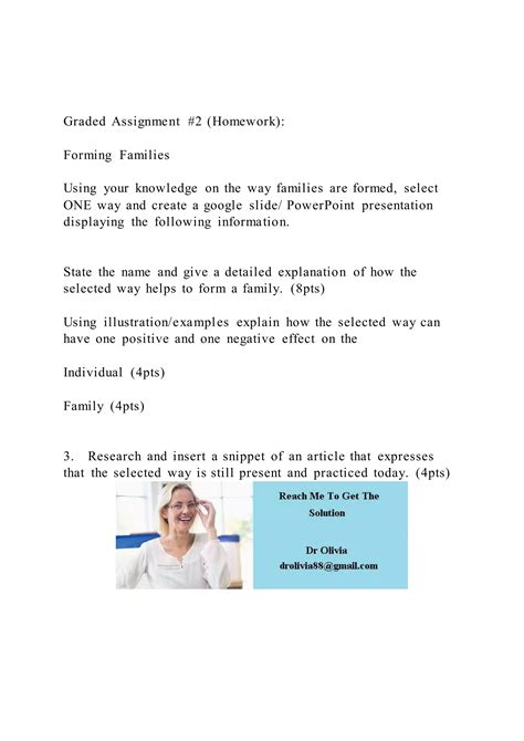Graded Assignment 2 Homeworkforming Families Using Yo Pdf