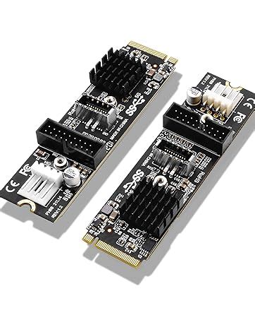 Amazon Com EZDIY FAB NVME NGFF M Key Adapter Card To Type E USB Front Panel Socket USB