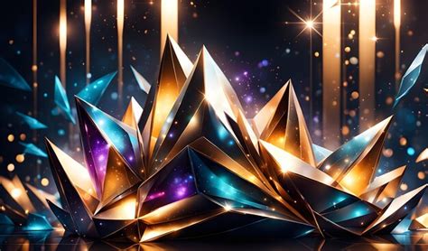 Premium Photo Abstract Background With Geometric Shapes 3d Rendering 3d Illustration