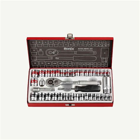 Ronix 40pcs 1 4″ And 3 8″drive Socket Set [rh2641] Ajax Spurway Fasteners