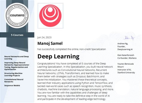 Just Finished Deeplearningai Course On Sequence Models With Following