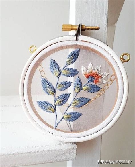 網紗上的美麗小刺繡，附9款繡圖，也可以做手帳素材哦 每日頭條
