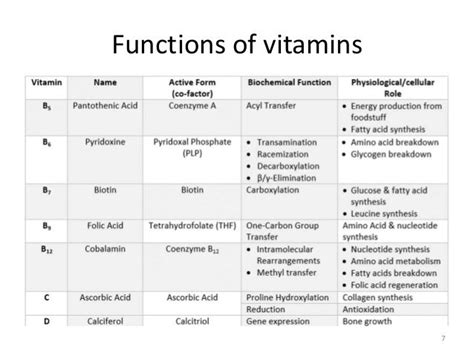 Vitamins And Minerals