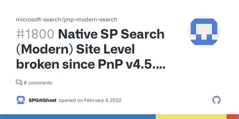 Native SP Search Modern Site Level Broken Since PnP V Installed And Used Issue
