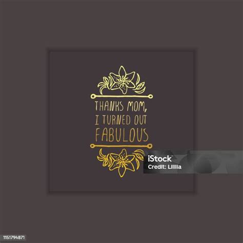 행복 한 어머니의 날 손으로 그린 골드 요소에 검정색 배경 0명에 대한 스톡 벡터 아트 및 기타 이미지 0명 감사합니다 개념 Istock