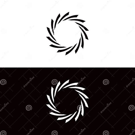 Circle Vector Logo Template Design Tion Stock Vector Illustration Of Curl Growth 284210323