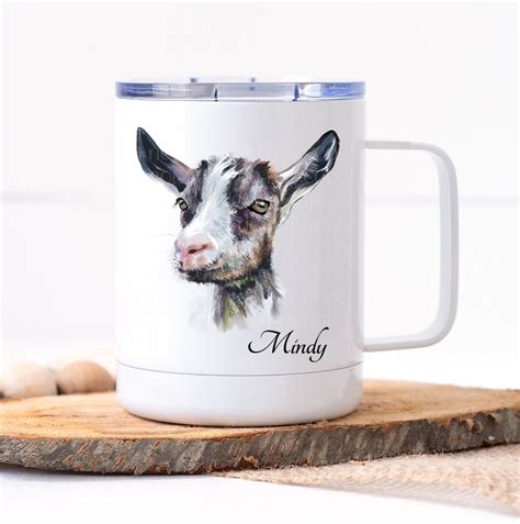 Travel Mug Goat Mug Goat T Personalized T Etsy