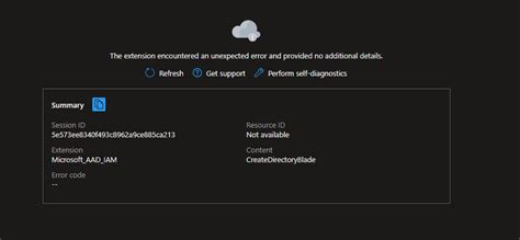 getting generic error occurred when accessing azure ad or assigning