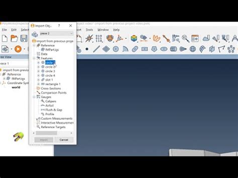 PolyWorks How To Import Features From Projects YouTube