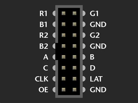 Connecting With Jumper Wires 32x16 And 32x32 Rgb Led Matrix