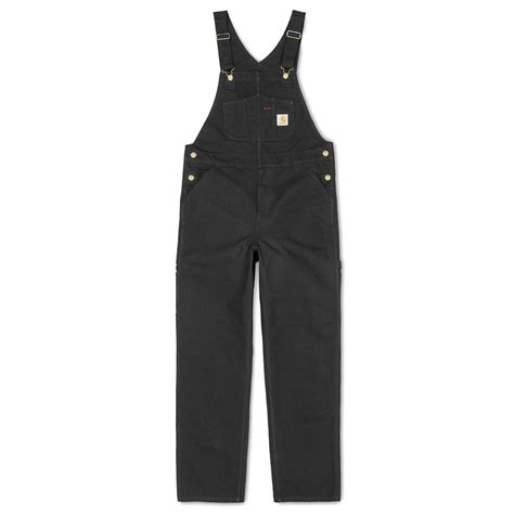 Carhartt Wip Bib Overall Black Rinsed Ninetimes Skateshop